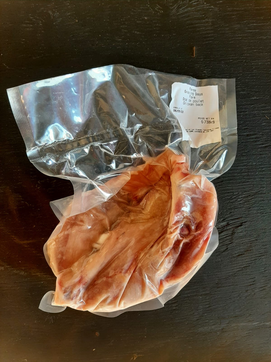 Chicken Backs with frames attached from pastured chickens – Grazing Days