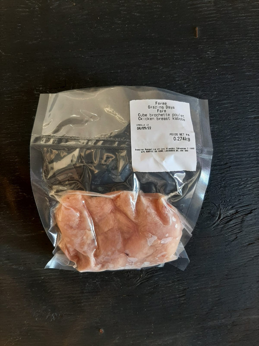Chicken Breast Cubes from pastured chickens – Grazing Days